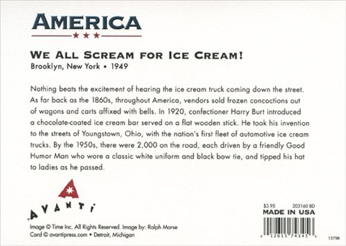 Kids On Ice Cream Truck - Avanti America Collection Birthday Card