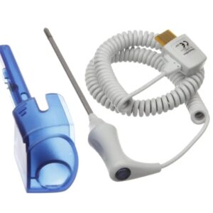 Welch Allyn 02893-000 Oral Temperature Probe and Well Assembly for SureTemp Plus 690/692 Electronic Thermometers, Blue, 4' Cord