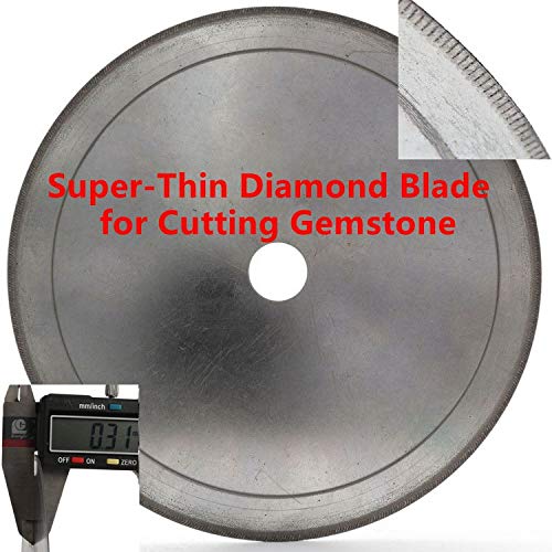 JINGLING 6" inch Diamond Lapidary Saw Blade Super-Thin Rim 0.4mm Jewelry Tools for Stone Pack of 5Pcs