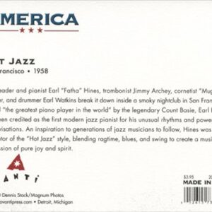 Earl Hines And Jazz Band - Avanti America Collection Birthday Card