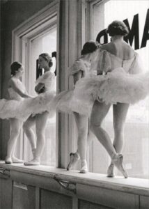 ballerinas on window ledge - avanti america collection dance/dancing birthday card