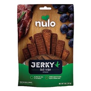 nulo premium jerky strips dog treats, grain-free high protein jerky strips made with bc30 probiotic to support digestive & immune health