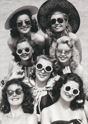 Women Wearing Sunglasses - Avanti America Collection Birthday Card