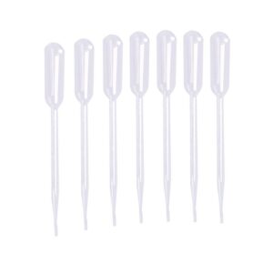 yxq 500pcs 0.5ml clear plastic fine tip dosing disposable dropper transfer liquids pipetting pipette