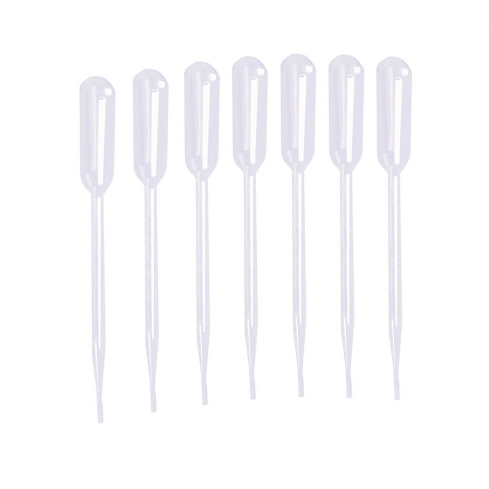 YXQ 500Pcs 0.5ml Clear Plastic Fine Tip Dosing Disposable Dropper Transfer Liquids Pipetting Pipette