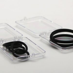 Clear Hinged Plastic Box 1 5/8" L x 2 1/8" W x 3/8" H - 50 Pieces Per Pack