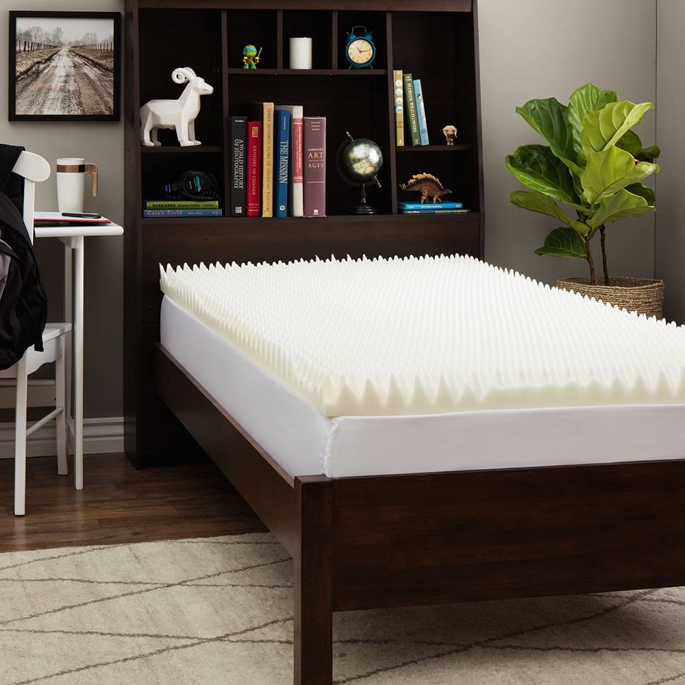 Slumber Solutions Dorm Highloft 3-inch Memory Foam Mattress Topper Twin