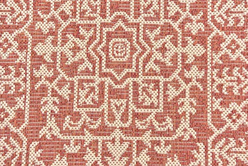 Unique Loom Outdoor Botanical Collection Area Rug - Allover (2' 2" x 6' 1" Runner, Terracotta/ Beige)