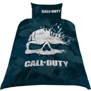 call of duty broken skull camo reversible uk single / us twin duvet cover with matching pillow case bedding set