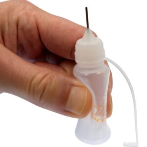 Apex RC Products 15ml / .5oz Oil/Fluid Dropper Plastic Bottle W/Needle Tip - 5 Pack #2102