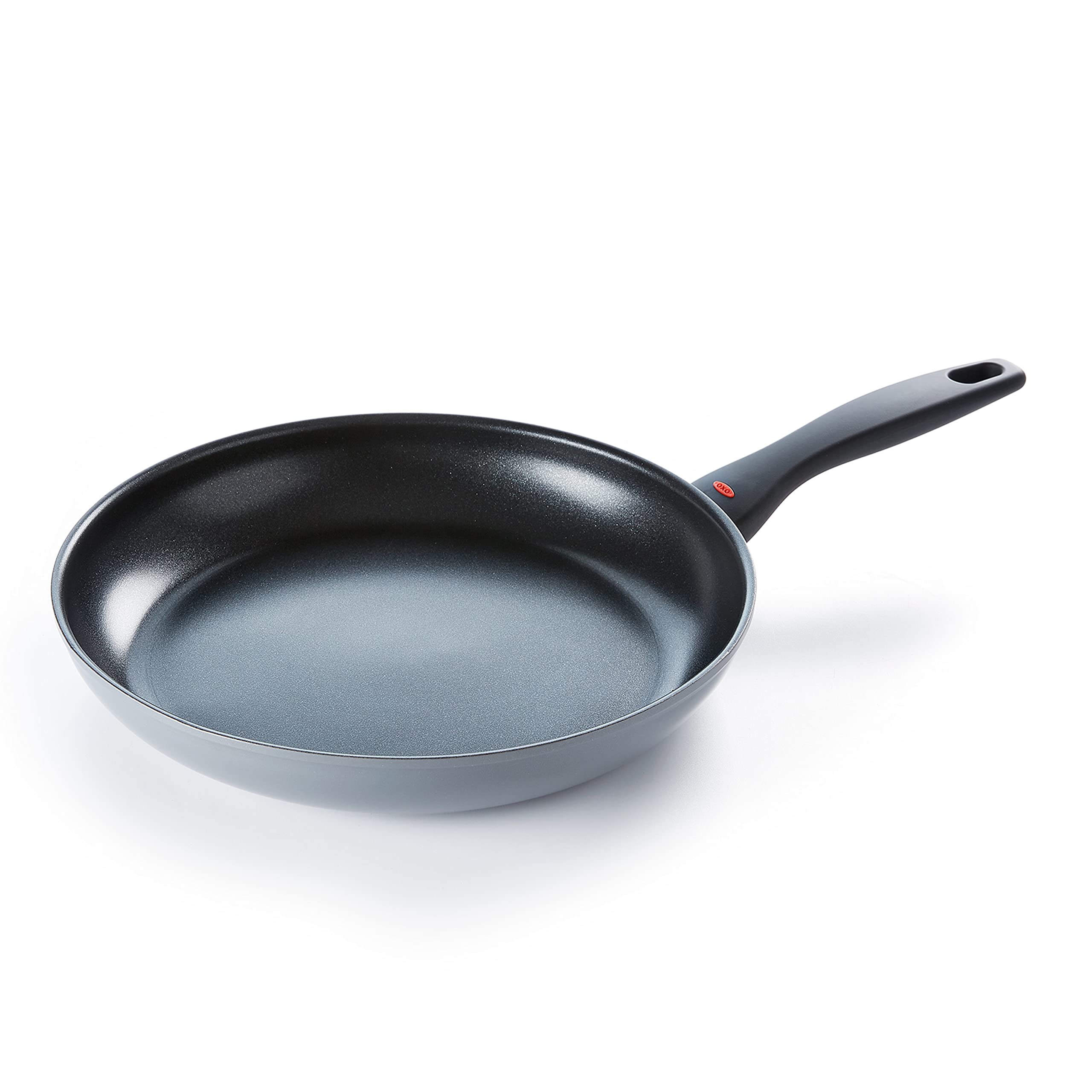 OXO Softworks Hard Anodized 28 cm Frying Pan Skillet, 3-Layered German Engineered Non-Stick Coating, Stainless Steel Soft-Touch Handle, Induction, Oven Safe up to 180 °C, Dishwasher Safe, Grey