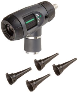 welch allyn 23810-l macroview 3.5v surecolor led fiber-optic otoscope with reusable ear specula, power handle not included