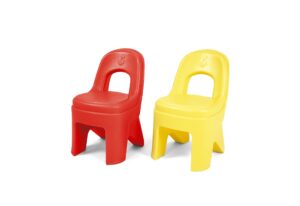 simplay3 play around chairs (2 pack) - hot tamale red and lemon yellow