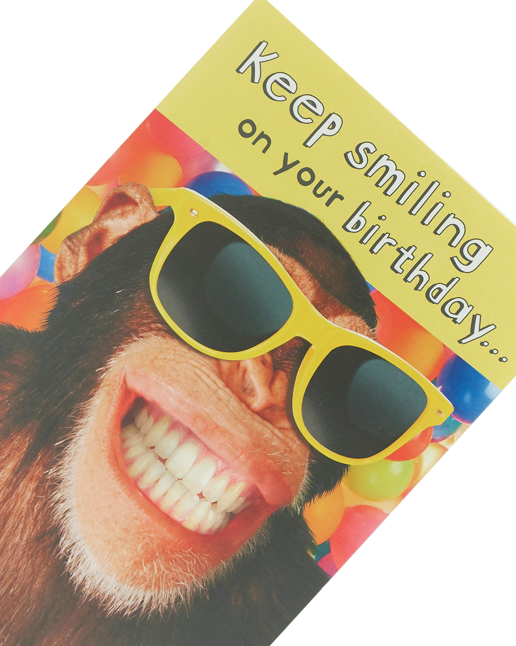 Birthday Card for Men - Funny Birthday Card for Him - Monkey Birthday Card