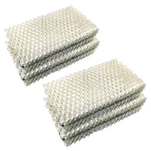 hqrp 4-pack humidifier wick filter compatible with sears kenmore 14909, 14912, 32-14912, 42-14912, emerson essick air aircare hdc-2r & hdc-411, bestair e2r replacement