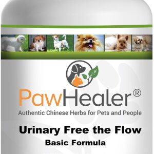 Urinary Free The Flow-Basic - Bladder Stones Dogs - Natural Remedy Stone Prevention in Dogs - 50 Grams-Herbal Powder - Mix into Food