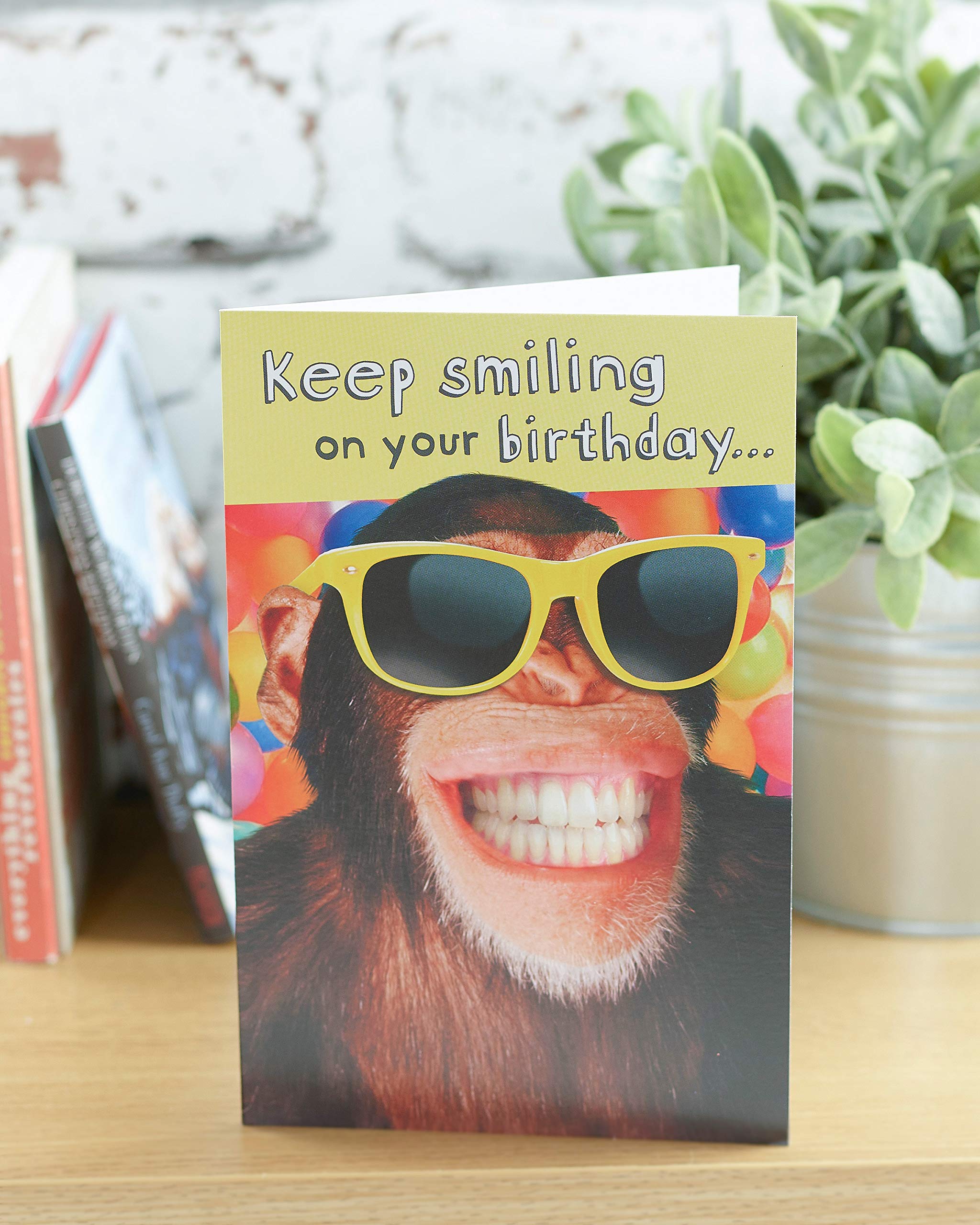 Birthday Card for Men - Funny Birthday Card for Him - Monkey Birthday Card