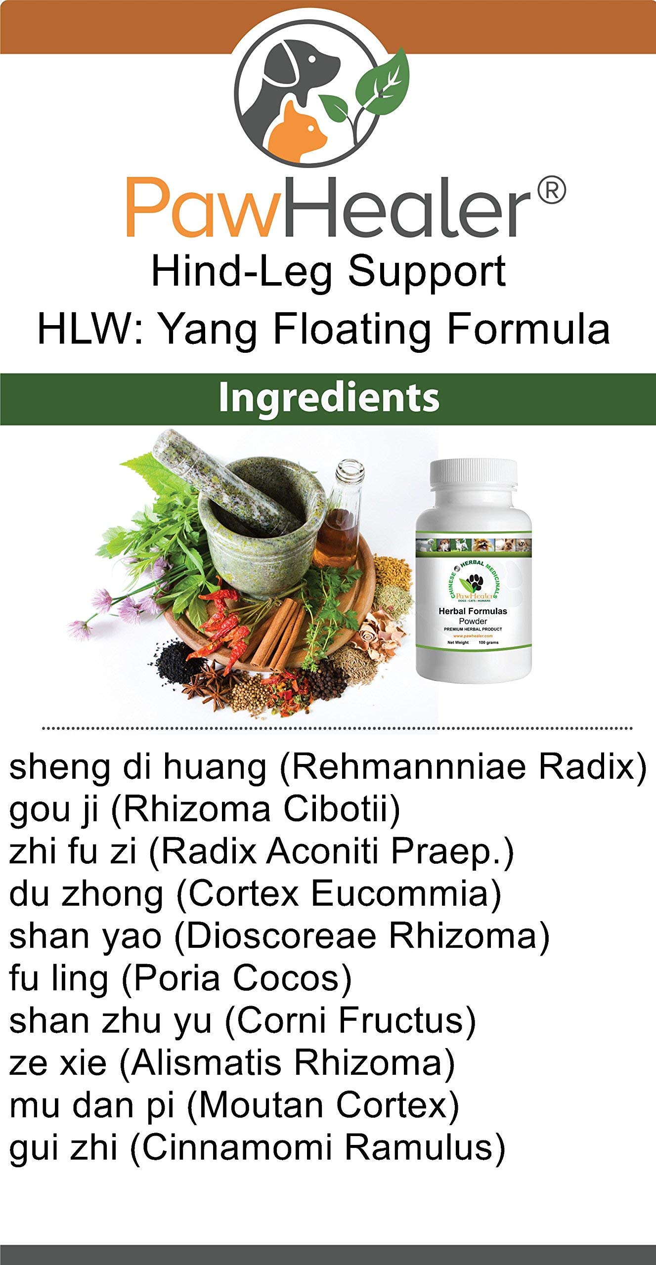 Hind Leg Weakness: Yang Floating - Legs Buckle - 100 Grams-Herbal Powder-Dogs