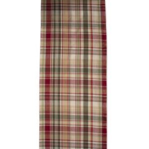 DII Give Thanks Plaid Fall Table Decor, Autumn & Thanksgiving Tabletop Linens, 14x72 Table Runner