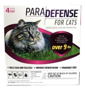 para defense 10+ lb cat pet flea control supply, large