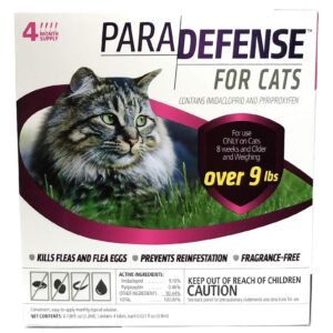 Para Defense 10+ lb Cat Pet Flea Control Supply, Large