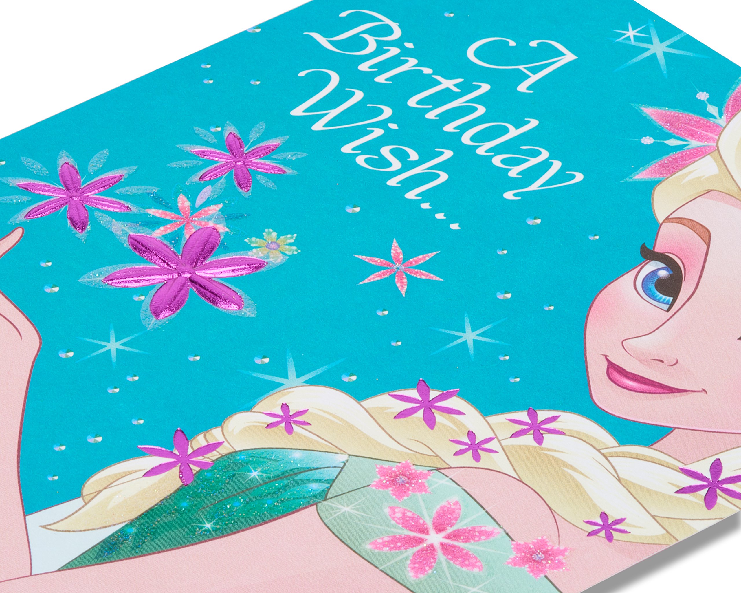 American Greetings Birthday Card for Kids (Frozen, Queen Elsa)