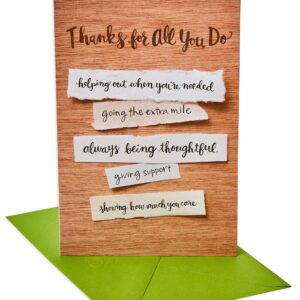 American Greetings Thank You Card (Appreciated)