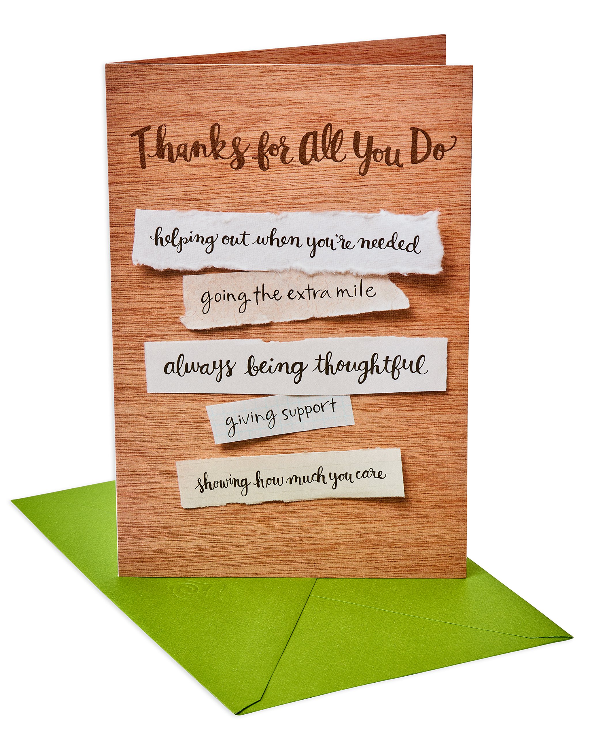 American Greetings Thank You Card (Appreciated)