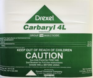 carbaryl 4l sevin 43.4% carbaryl 2.5 gallons