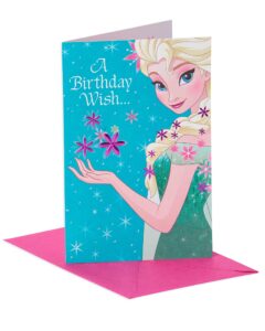 american greetings birthday card for kids (frozen, queen elsa)