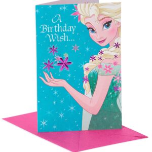 American Greetings Birthday Card for Kids (Frozen, Queen Elsa)