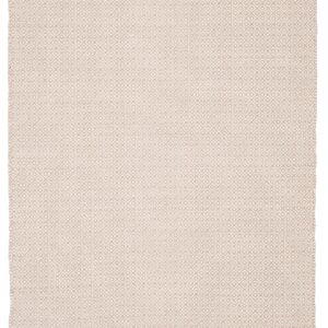 SAFAVIEH Montauk Collection Accent Rug - 2'6" x 4', Ivory & Light Blue, Handmade Cotton, Ideal for High Traffic Areas in Entryway, Living Room, Bedroom (MTK717B)