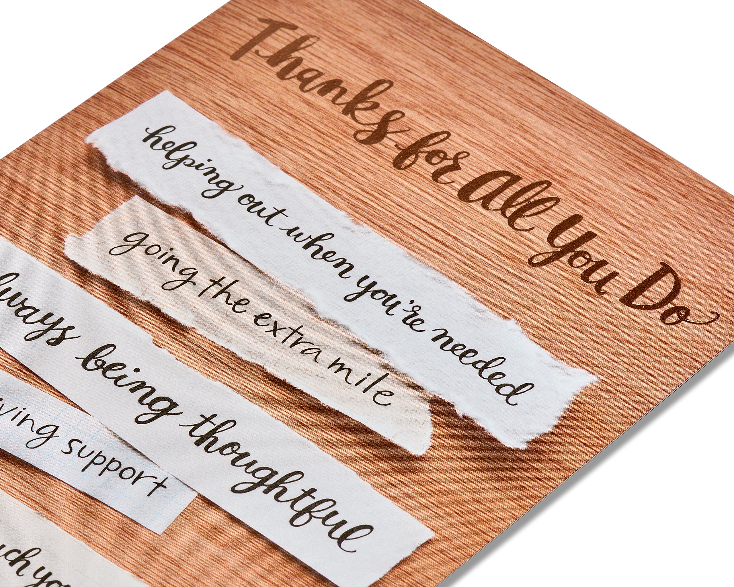 American Greetings Thank You Card (Appreciated)