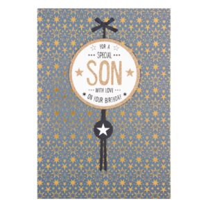 hallmark son birthday card 'with love' - medium