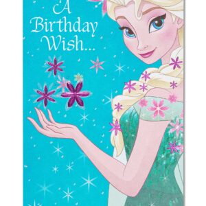 American Greetings Birthday Card for Kids (Frozen, Queen Elsa)