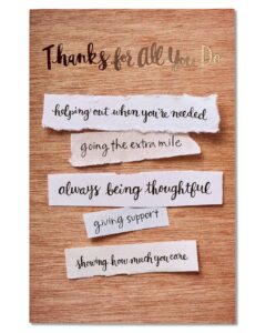 american greetings thank you card (appreciated)