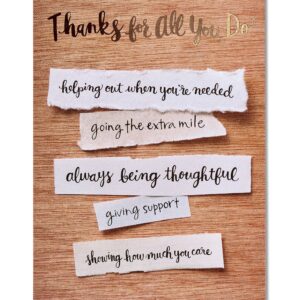 American Greetings Thank You Card (Appreciated)