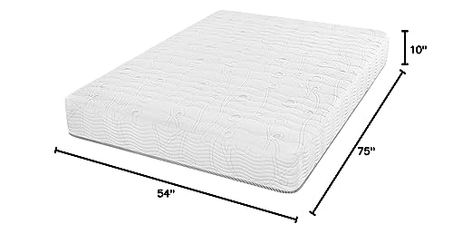 Olee Sleep 10 inch Omega Hybrid Spring Mattress Full