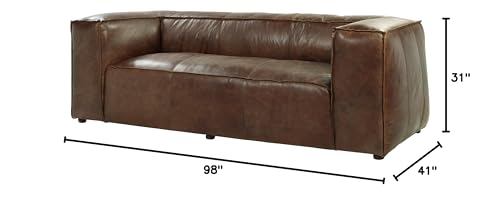 ACME Brancaster Sofa - - Retro Brown Top Grain Leather