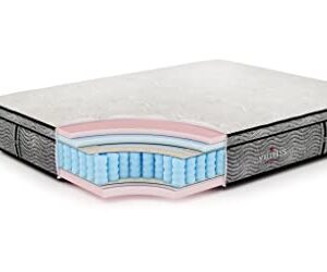 Mattress America Frost 13 Inch Hybrid Pocket Coil Pillow Top Mattress Gel Infused Memory Foam Full