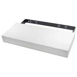 federal brace designer floating shelf proudly made in america (white, 40x10x3.25)