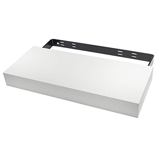 Federal Brace Designer Floating Shelf Proudly Made in America (White, 40x10x3.25)