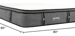 Mattress America Frost 13 Inch Hybrid Pocket Coil Pillow Top Mattress Gel Infused Memory Foam Full