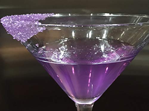 Snowy River Purple Cocktail Sugar - Kosher Certified Naturally Colored Purple Cocktail Rimmer (8oz, Medium Crystal)