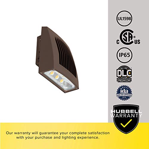 Hubbell Outdoor Lighting SG2-50-4K-PCU SG Sling Series Slender wallpack/floodlight, 51W, 120-277V, 4000K, Bronze, 51W/120-277V/4000K