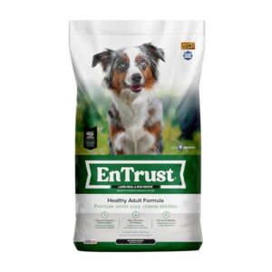 blue seal entrust adult dog food | real lamb & rice | enriched with super foods, antioxidants and probiotics | no wheat or soy | 35 pound bag