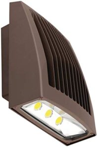 hubbell outdoor lighting sg2-50-pcu sg sling series slender wallpack/floodlight, 51w, 120-277v, 5000k, bronze