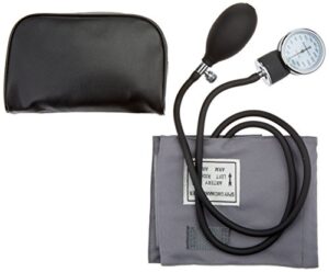 sammons preston economy aneroid sphygmomanometer, professional blood pressure cuff monitor & dial for accurate measurement, adult size, manage hypotension & hypertension, home or clinical use