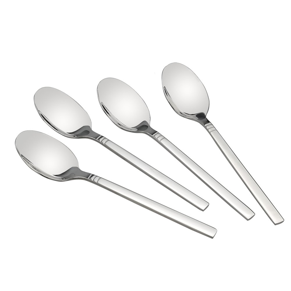 Fiazony 12-Piece Stainless Steel Teaspoon Dessert Spoons