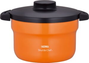 thermos vacuum warm cooker"shuttle chef" kbj-3000 or (orange)【japan domestic genuine products】